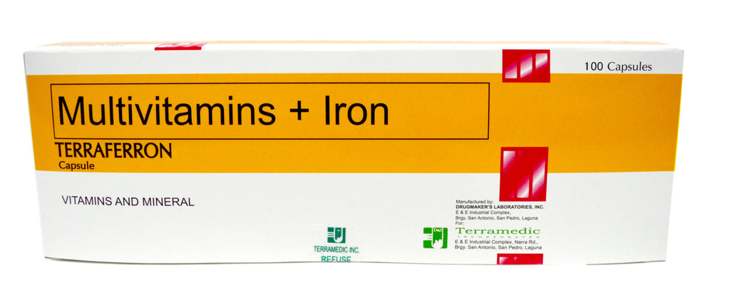 TERRAFERRON Multivitamins / Iron Capsule 1's price in the Philippines ...